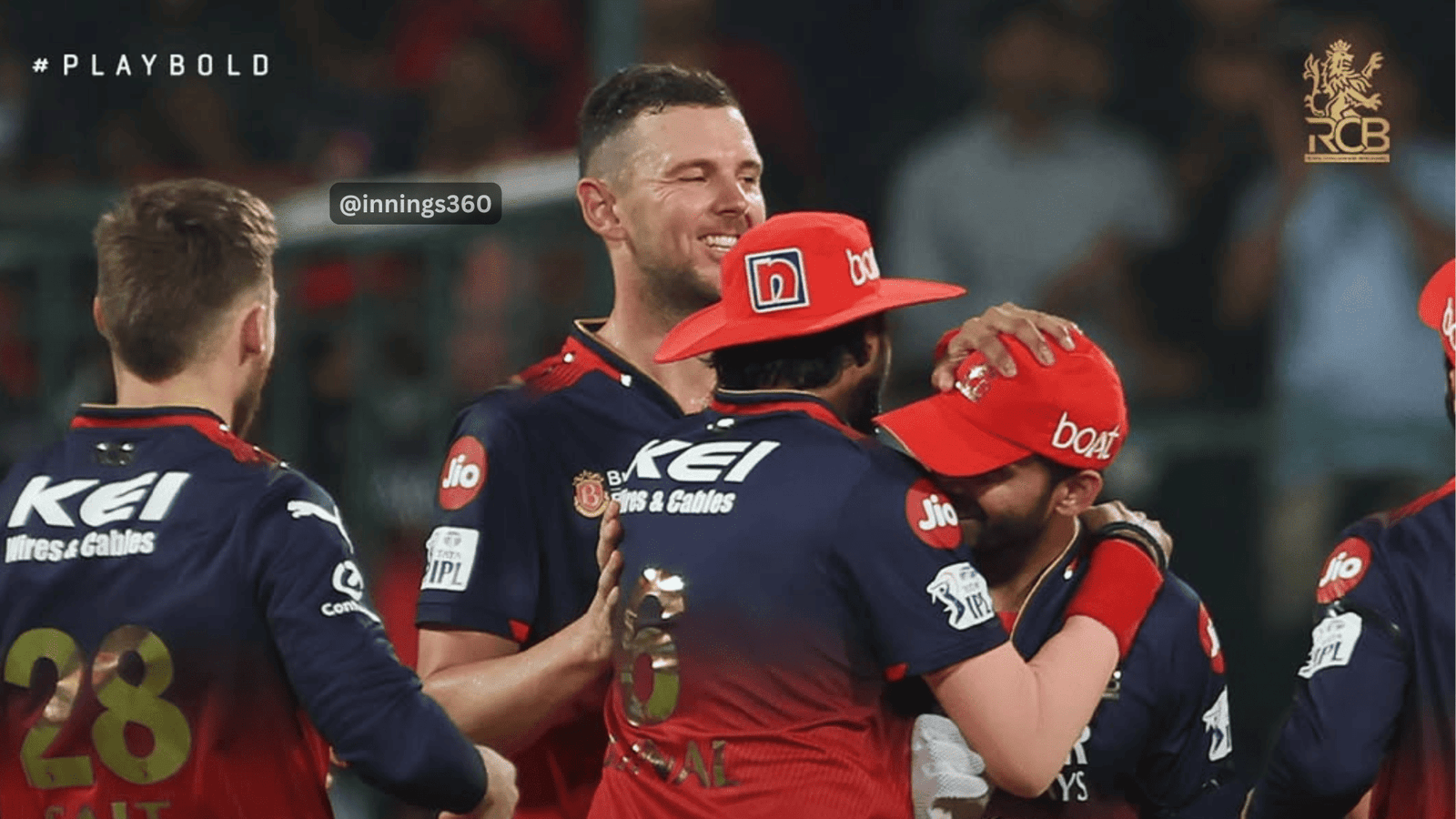 RCB vs RR: Hazlewood Heroics Seal a Thrilling Win for Bengaluru - Innings
